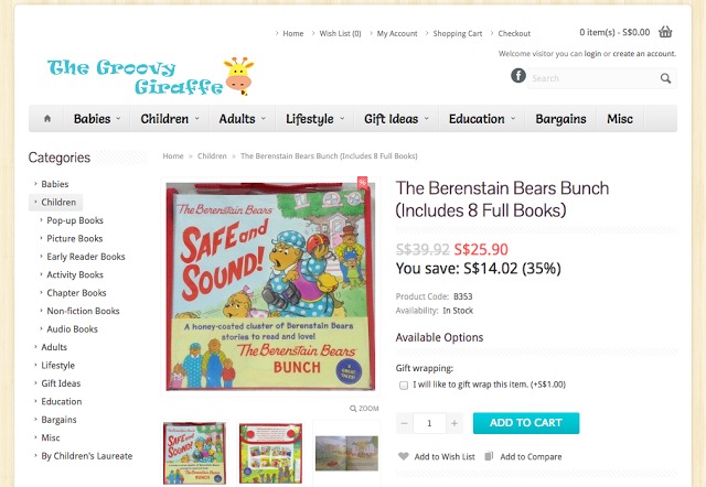 The Groovy Giraffe Online Bookstore!